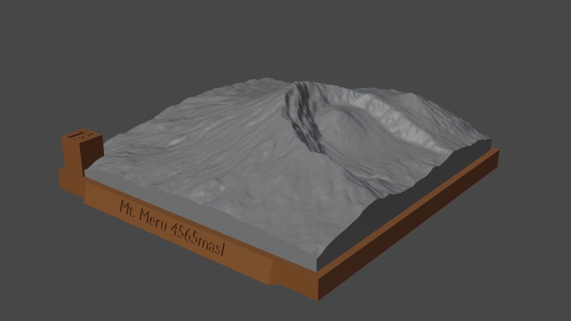 Mount Meru 3D model 3D printable | CGTrader