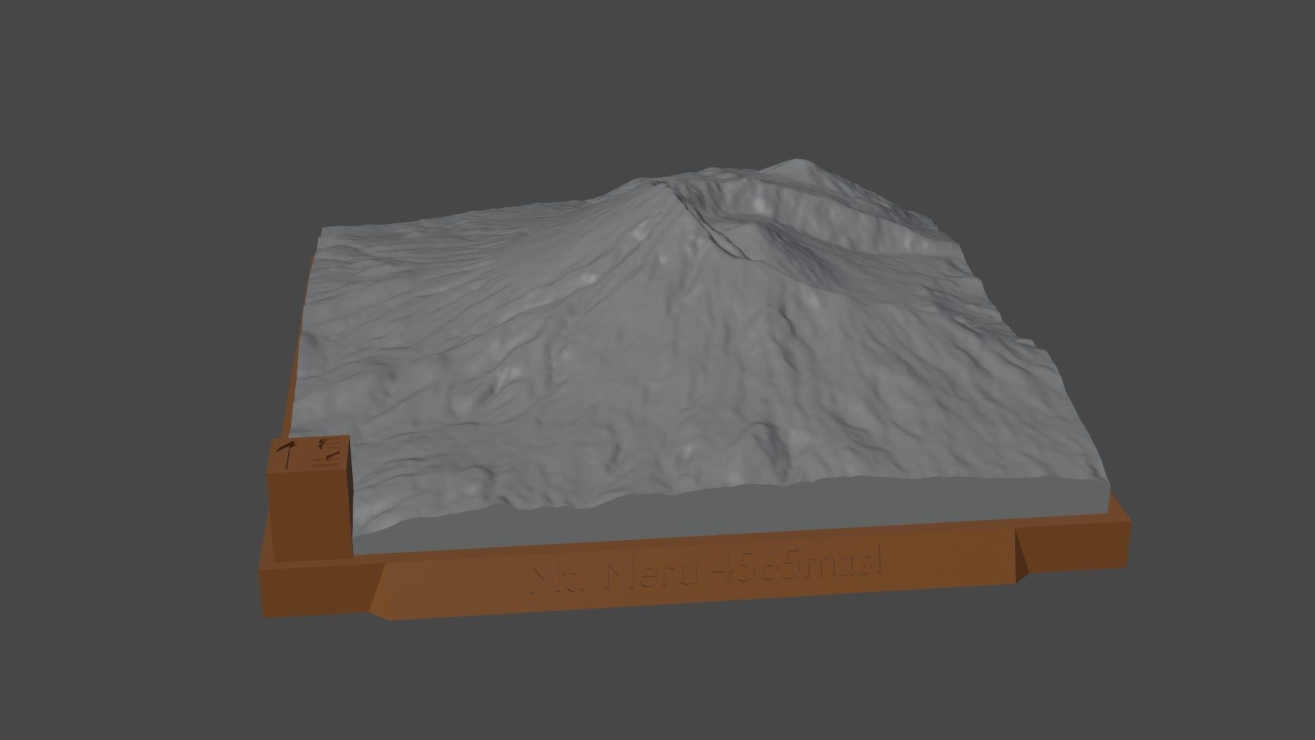 Mount Meru 3D model 3D printable | CGTrader
