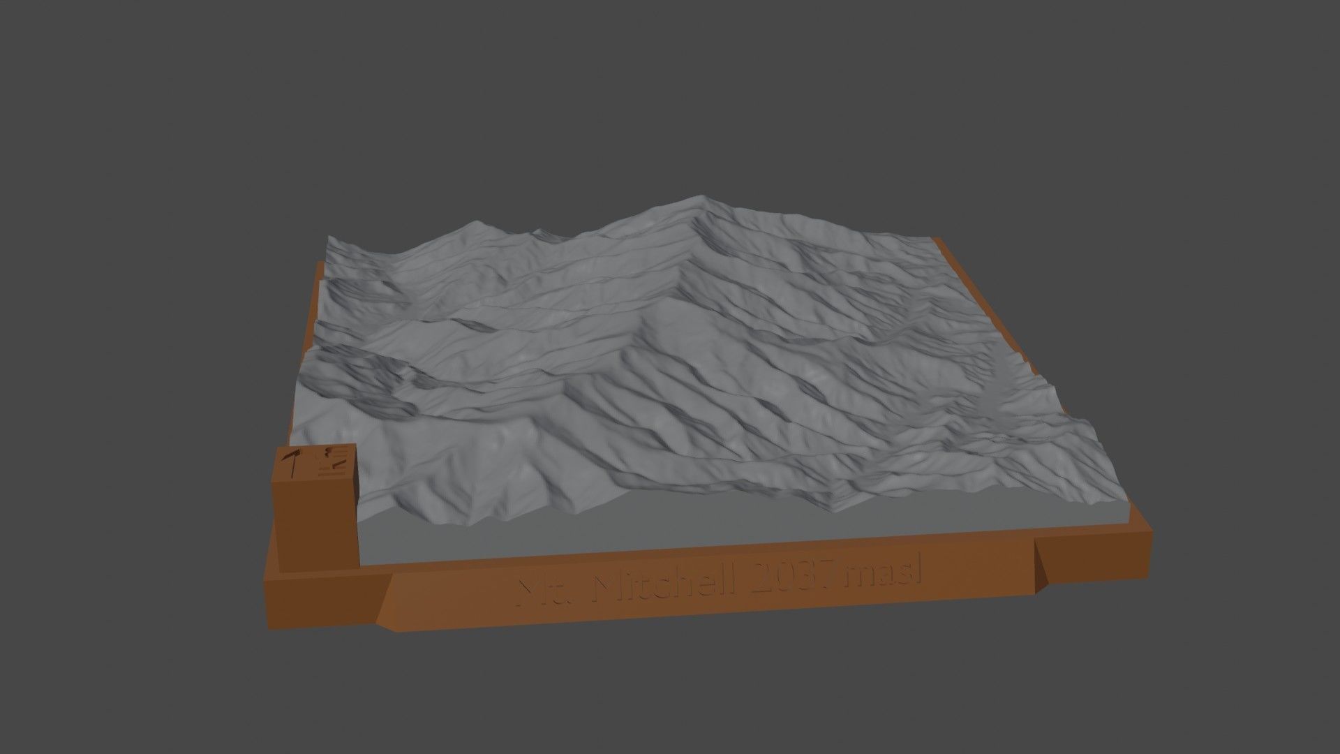 Mount Mitchell 3D model 3D printable | CGTrader