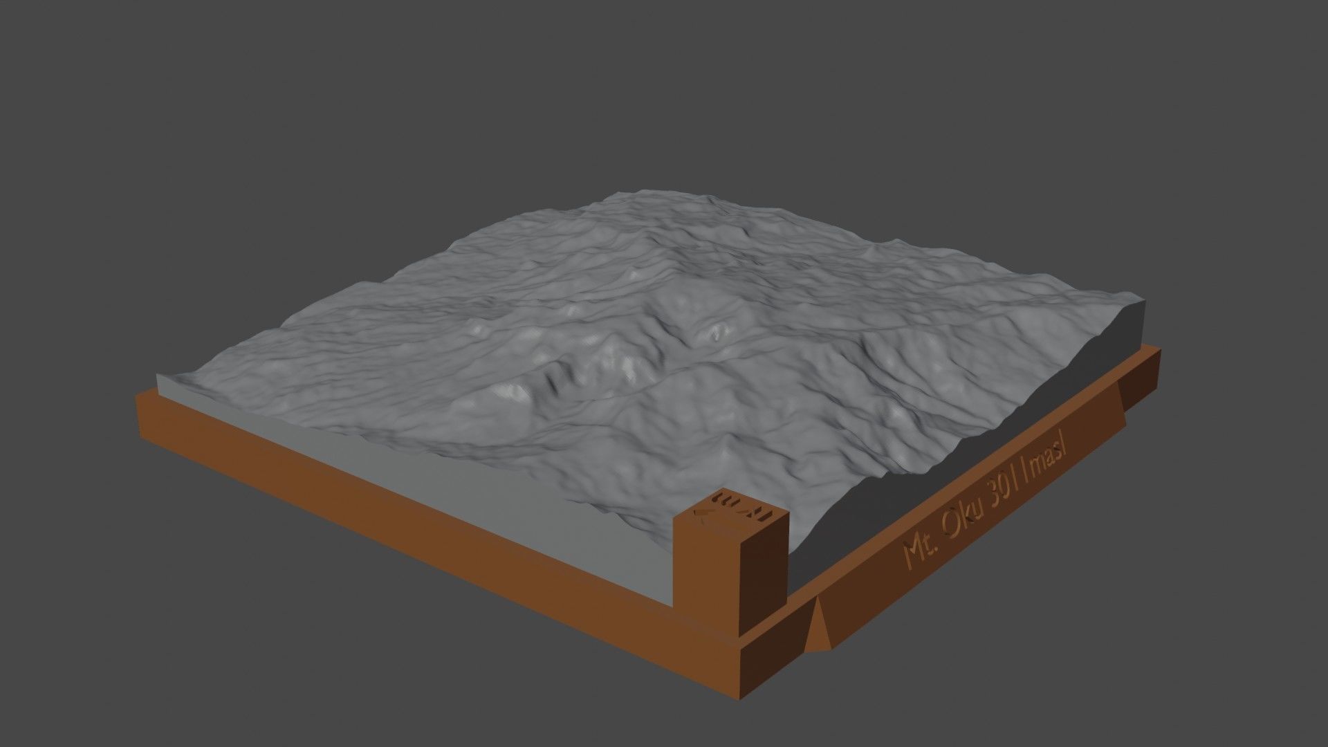 Mount Oku 3D model 3D printable | CGTrader