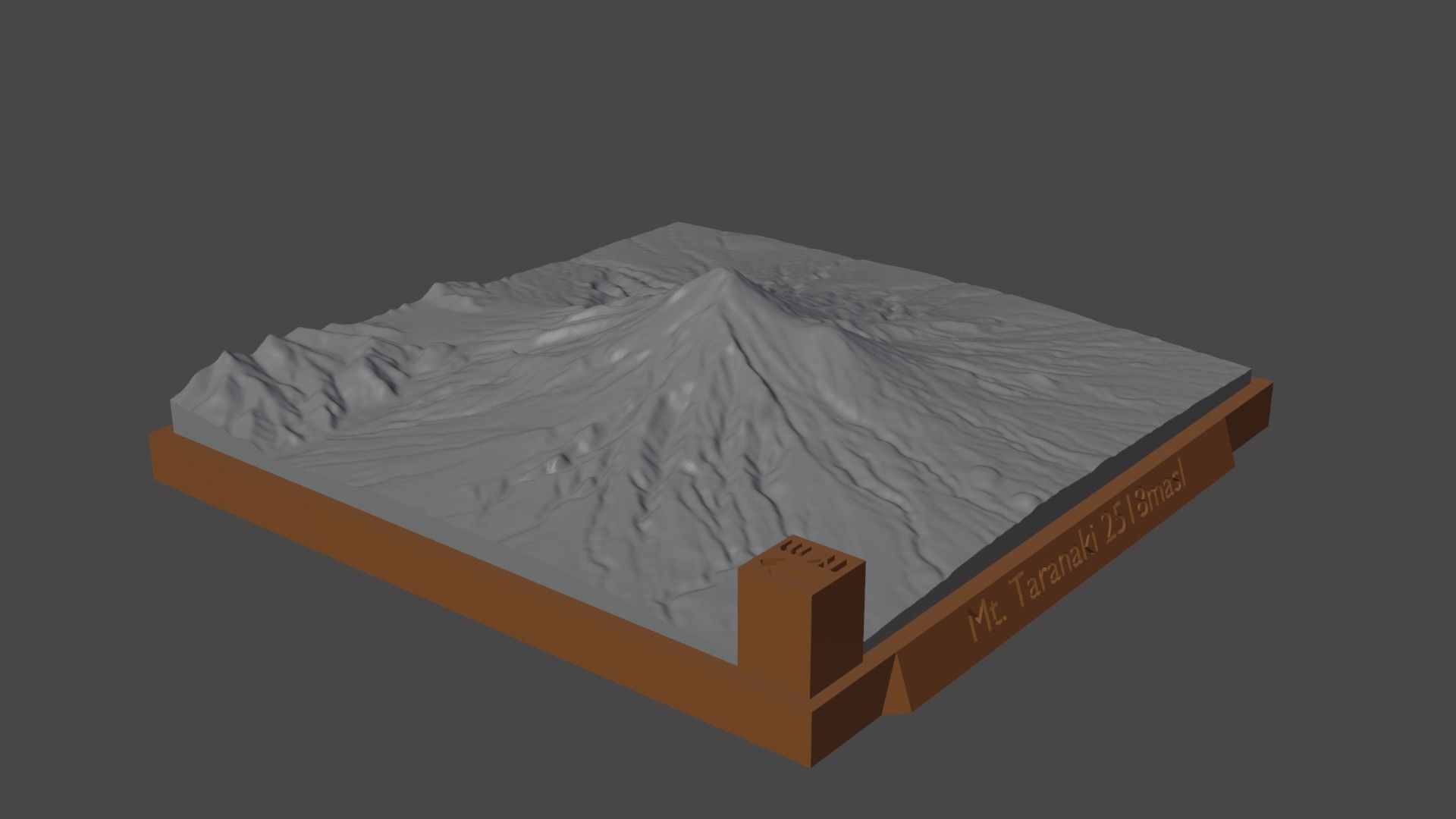 Mount Taranaki 3D model 3D printable | CGTrader