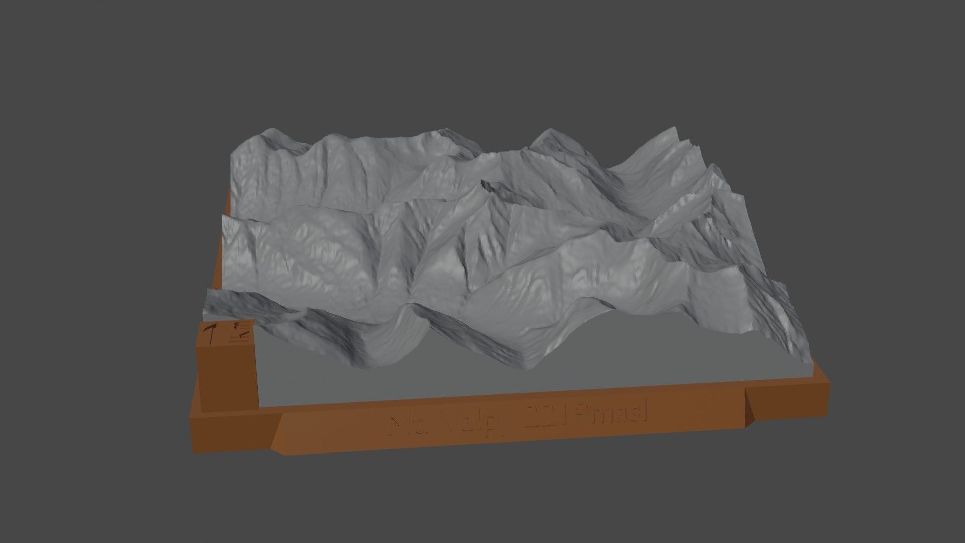 Mount Valpy 3D model 3D printable | CGTrader