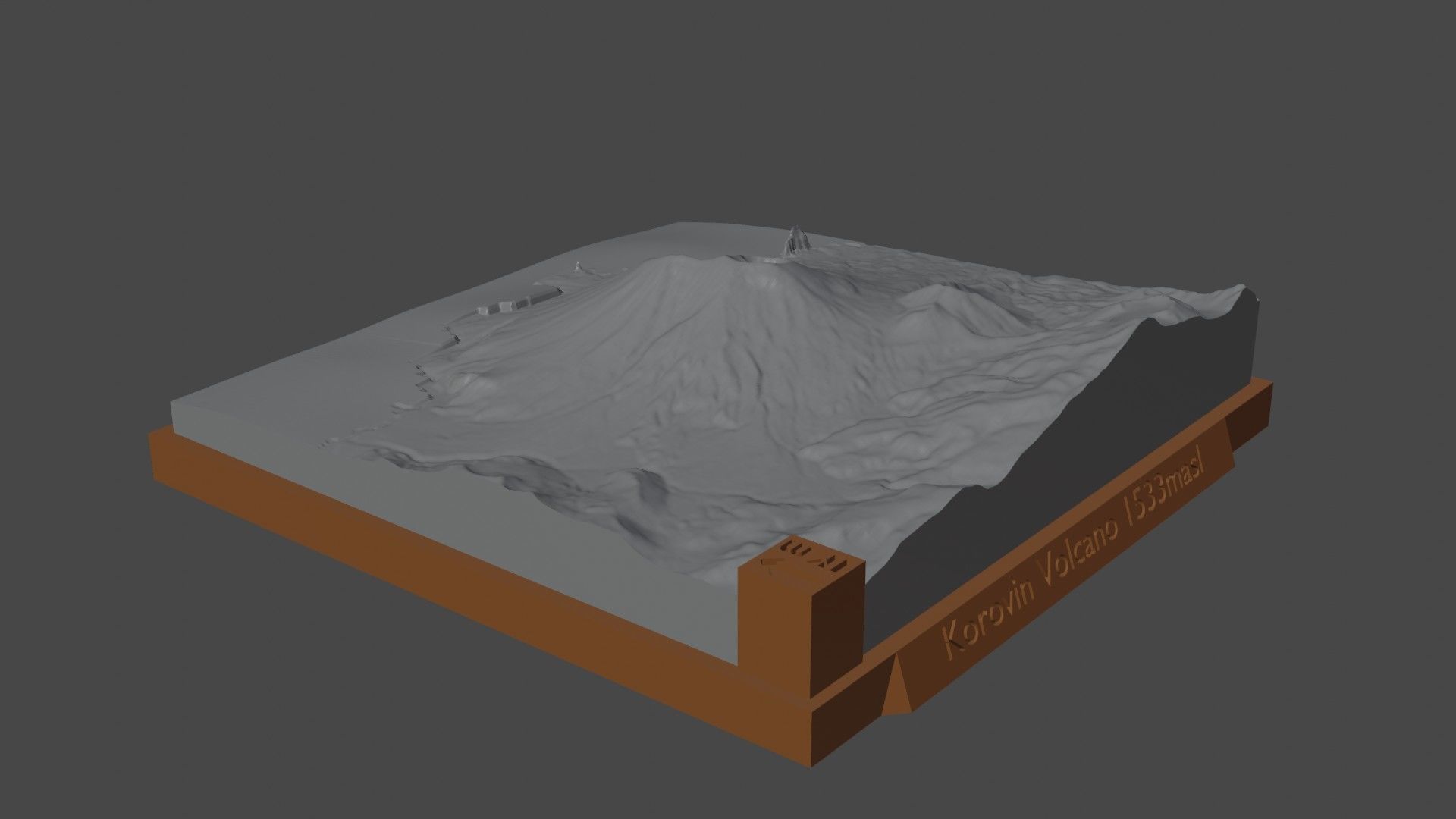 Korovin Volcano 3D model 3D printable | CGTrader