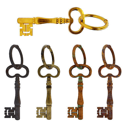 Door key 3d model 3D model | CGTrader