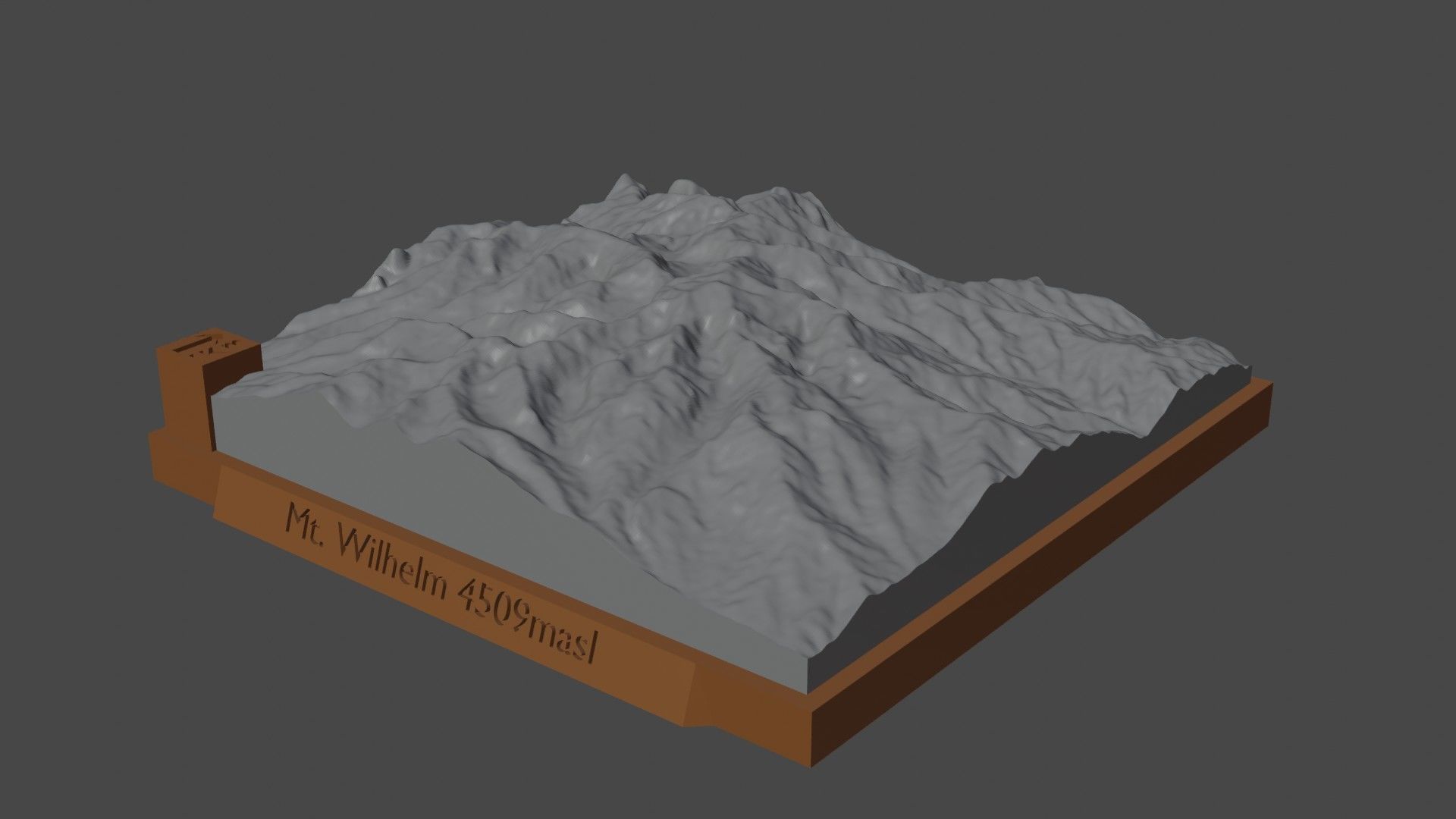 Mount Wilhelm 3D model 3D printable | CGTrader