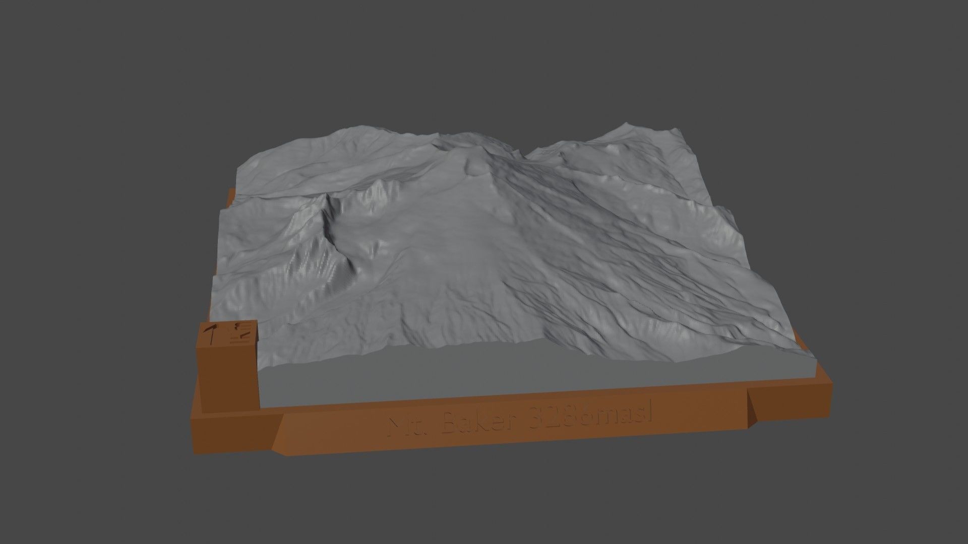 Mount Baker 3D model 3D printable | CGTrader