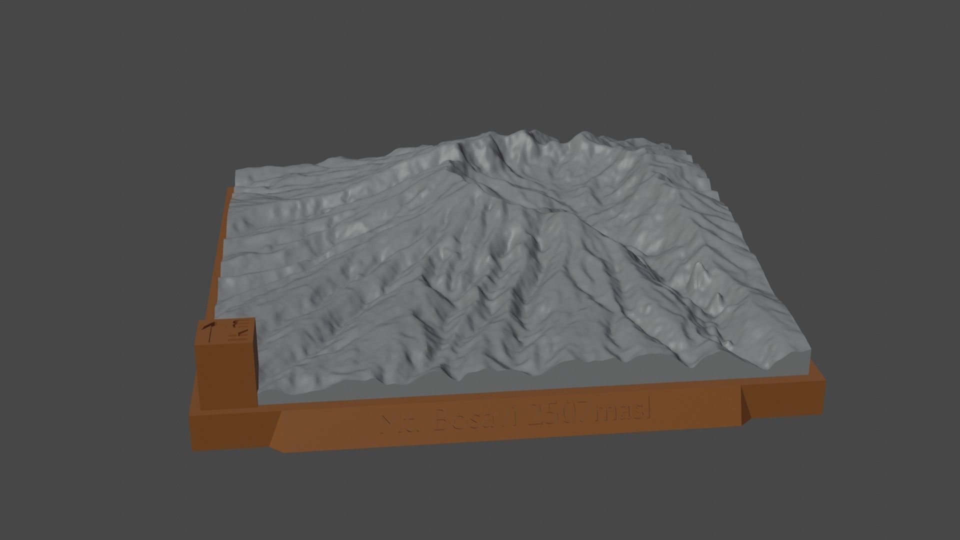 Mount Bosavi 3D model 3D printable | CGTrader