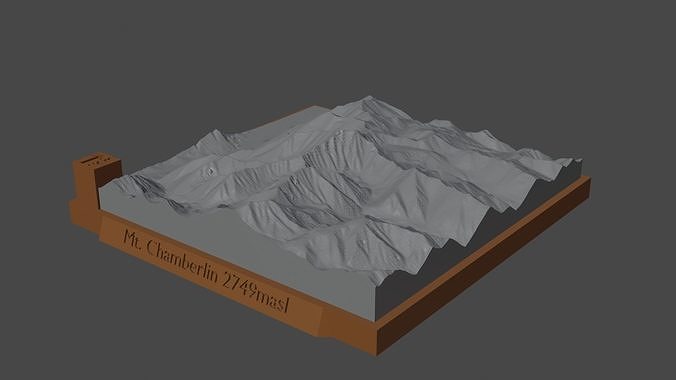 Mount Chamberlin 3D model 3D printable | CGTrader