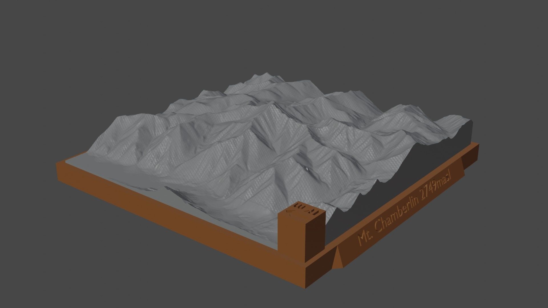 Mount Chamberlin 3D model 3D printable | CGTrader