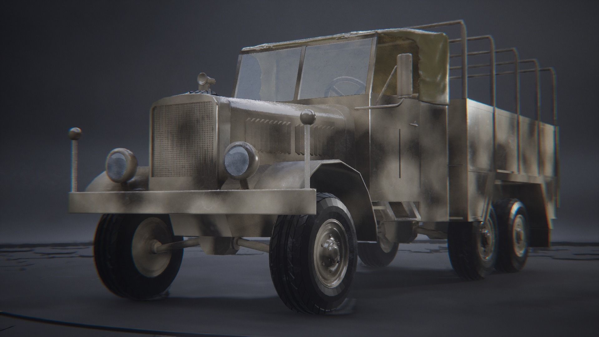 German ww2 truck - Einheitsdiesel 3D model | CGTrader