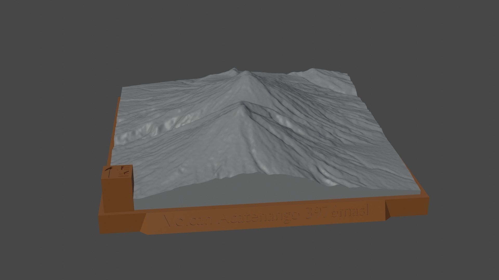 Volcan Acatenango 3D model 3D printable | CGTrader