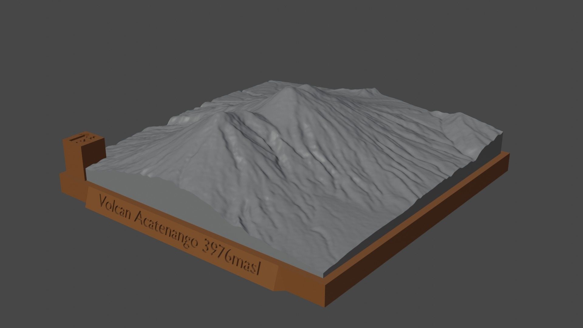 Volcan Acatenango 3D model 3D printable | CGTrader