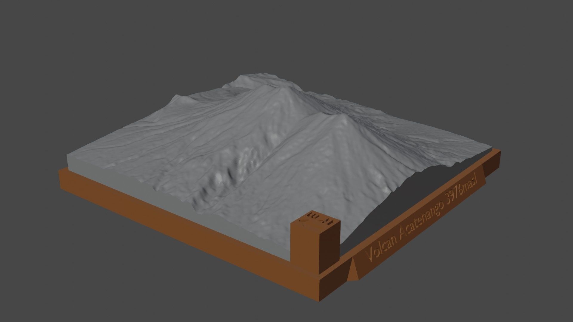 Volcan Acatenango 3D model 3D printable | CGTrader