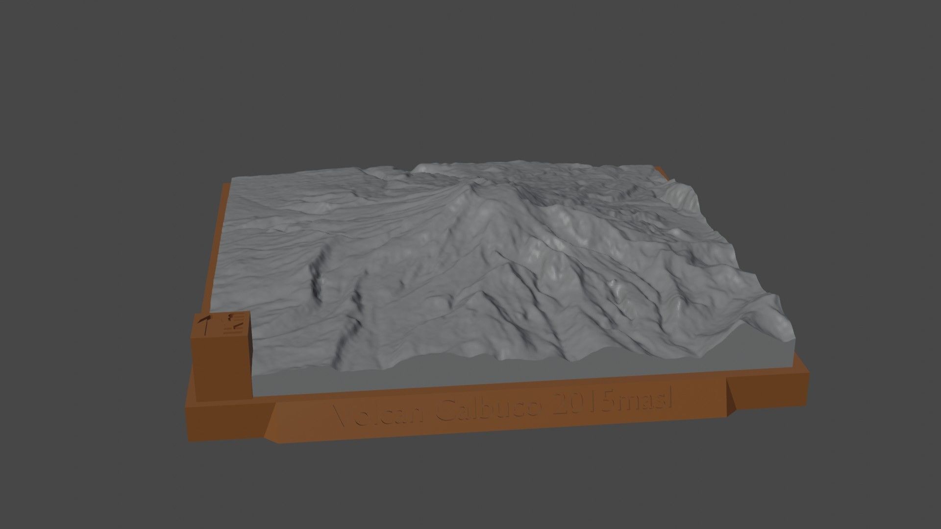 Volcan Calbuco 3D model 3D printable | CGTrader