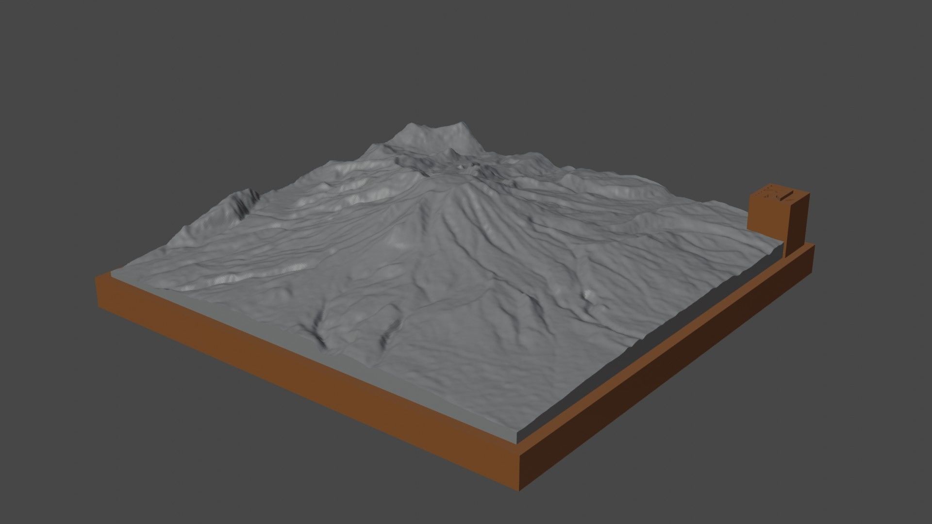 Volcan Calbuco 3D model 3D printable | CGTrader