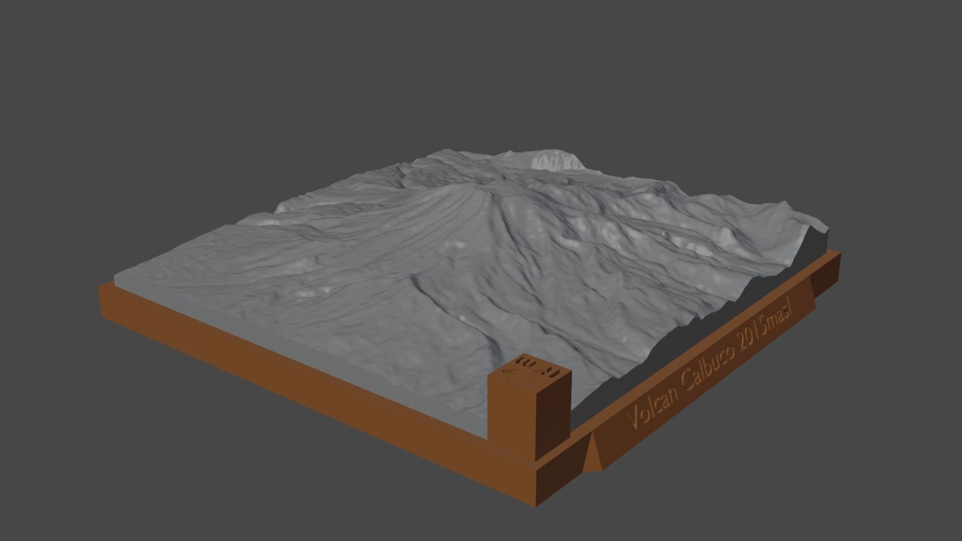 Volcan Calbuco 3D model 3D printable | CGTrader