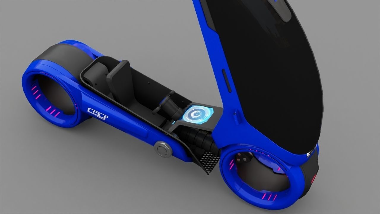 TRON BIKE SONIC rigged 3D model rigged | CGTrader