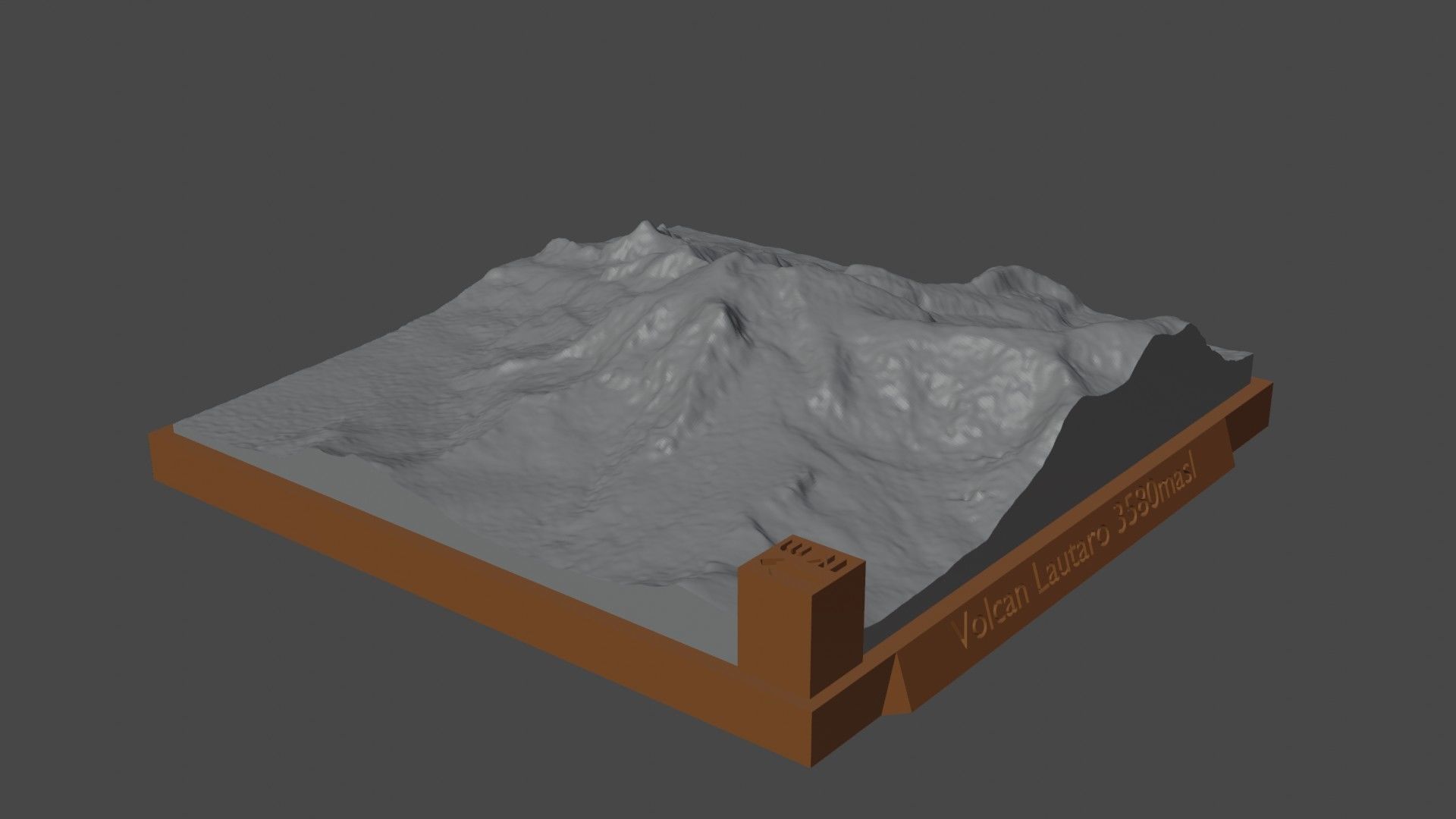 Volcan Lautaro 3D model 3D printable | CGTrader