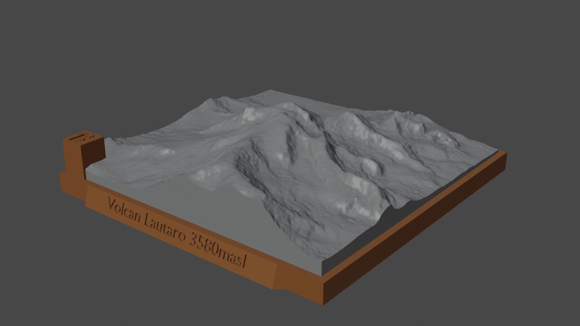 Volcan Lautaro 3D model 3D printable | CGTrader