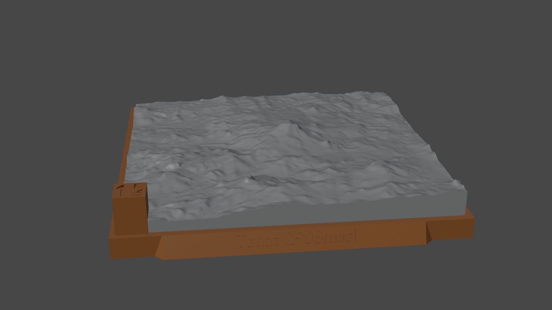 Tahat mountain 3D model 3D printable | CGTrader