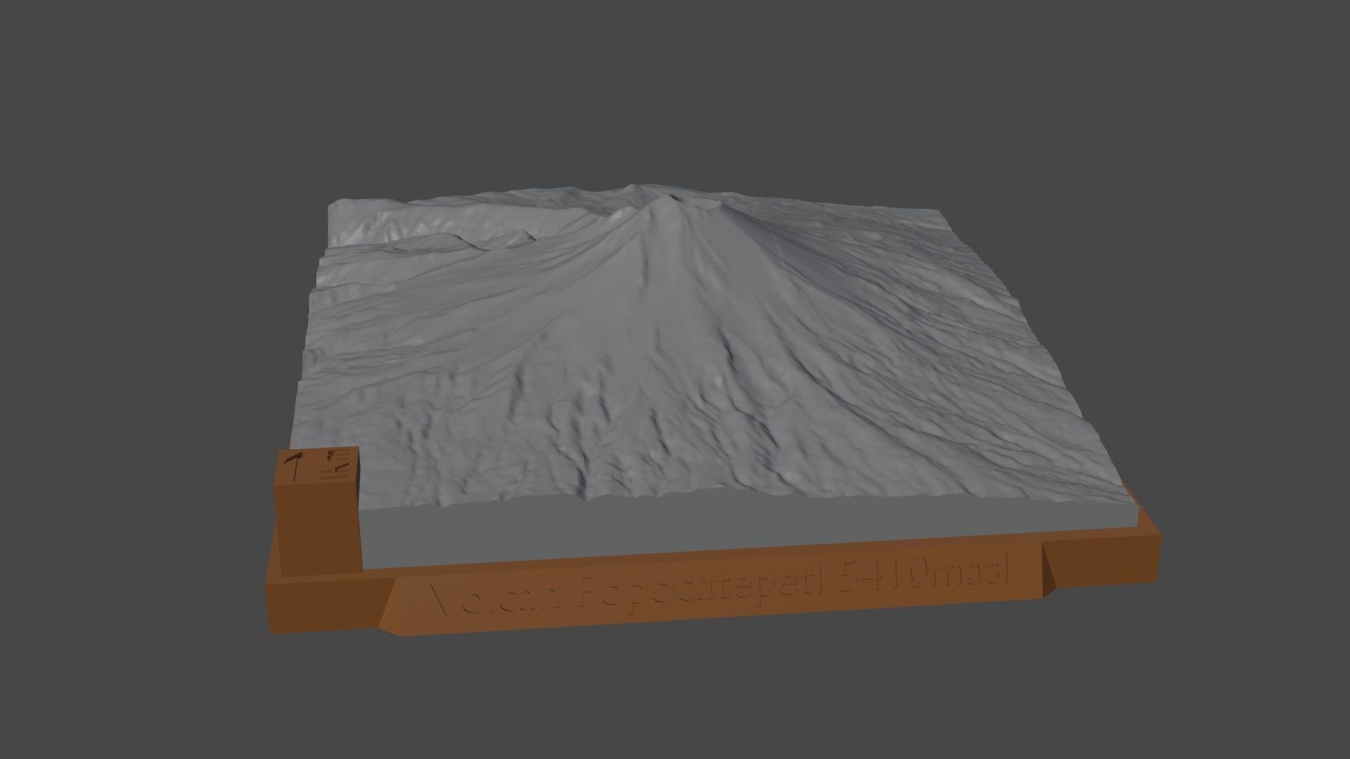 Volcan Popocatepetl 3D model 3D printable | CGTrader