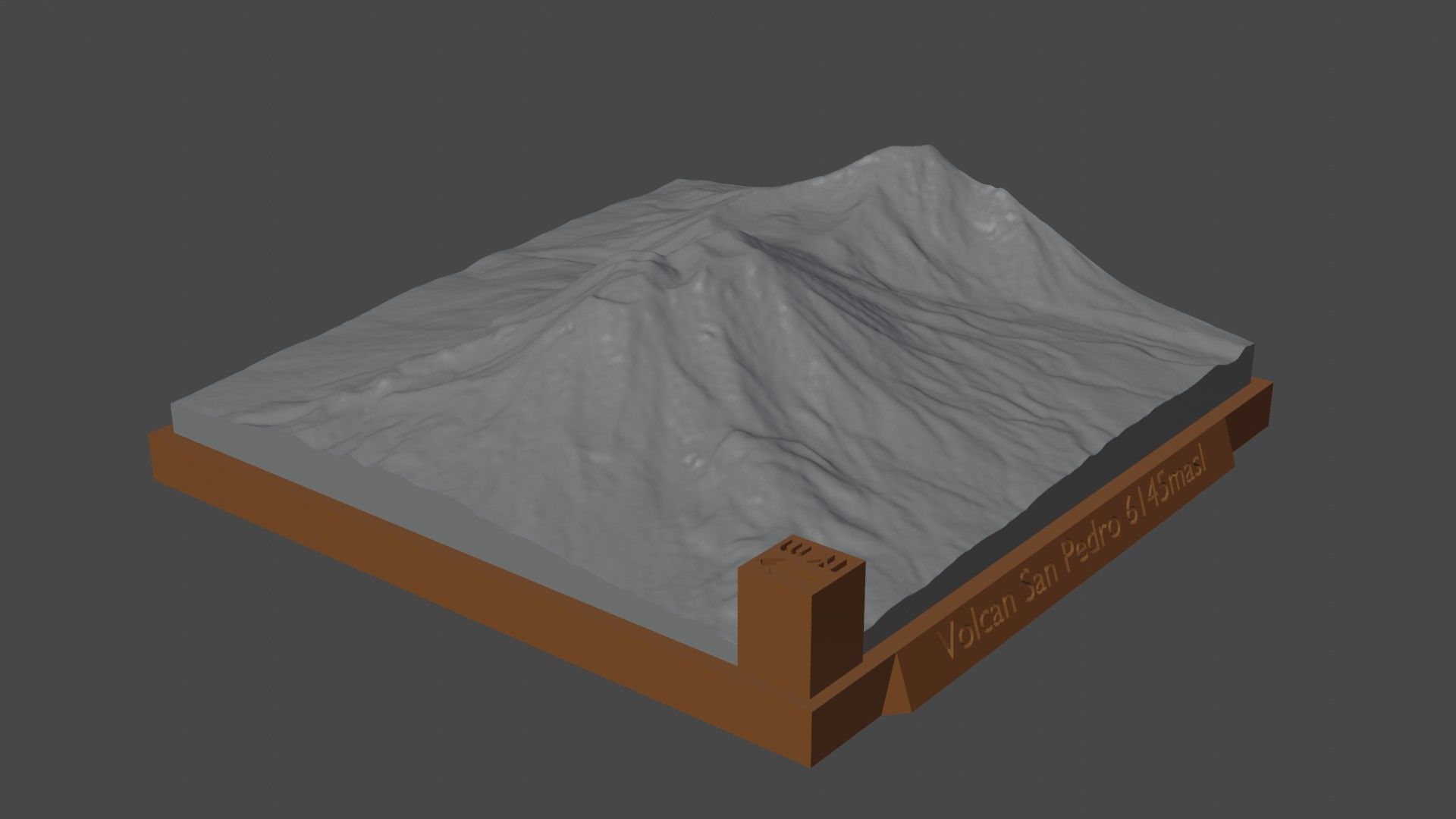 Volcan San Pedro 3D model 3D printable | CGTrader