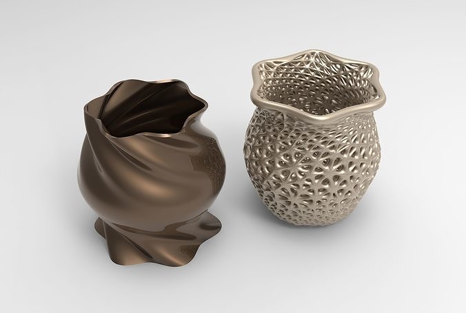 Vase Voronoi 36 3D model 3D printable | CGTrader
