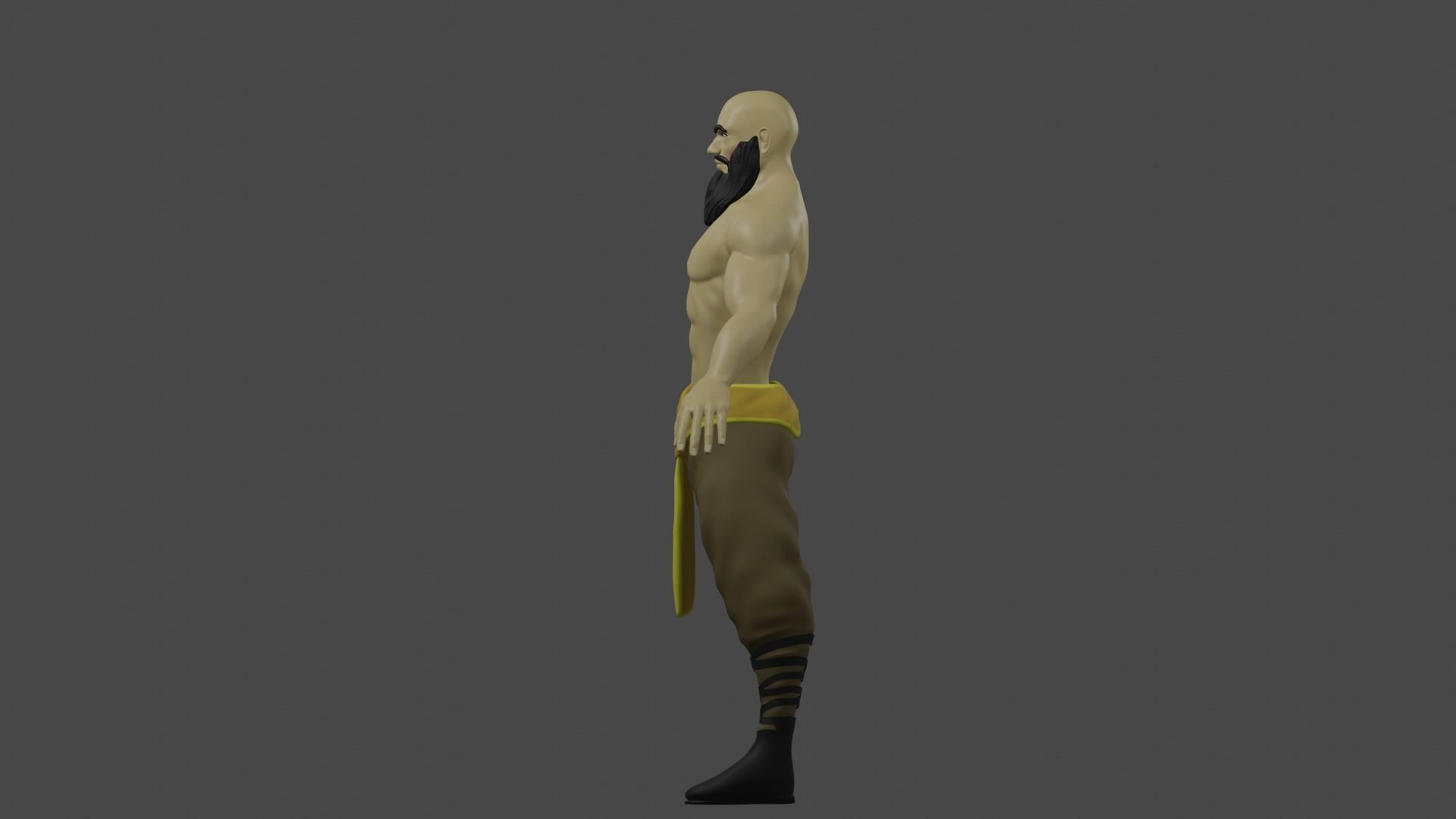 3D model Fighting Monk VR / AR / low-poly | CGTrader