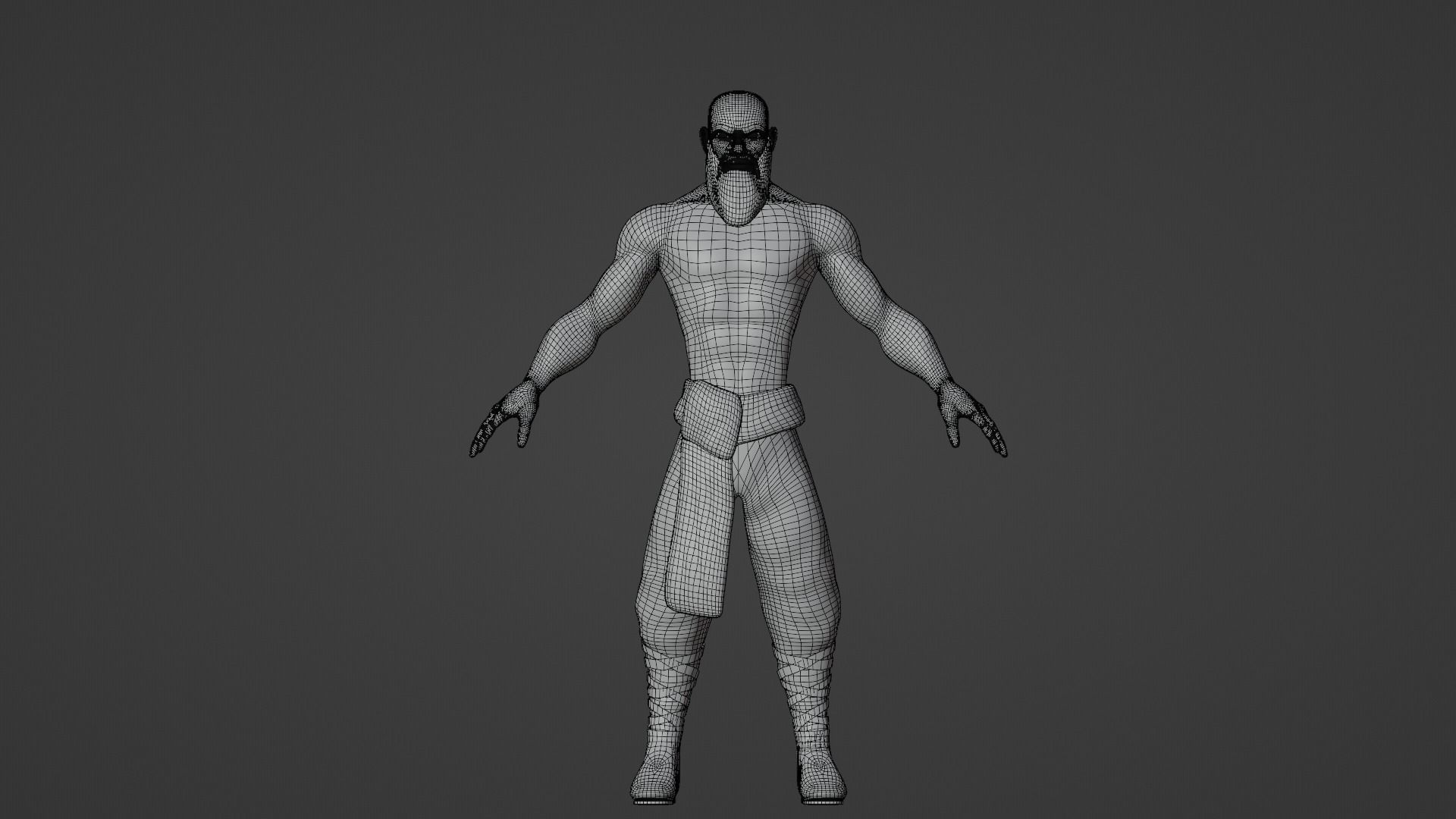 3D model Fighting Monk VR / AR / low-poly | CGTrader