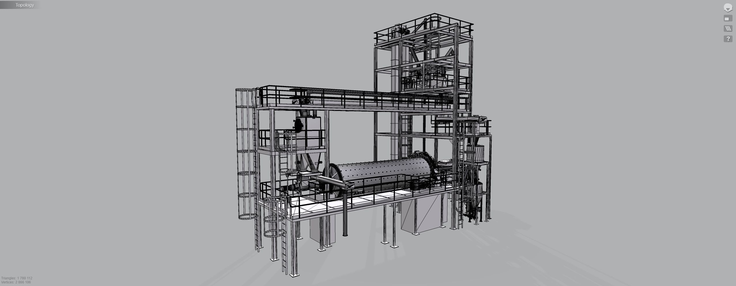 Industrial flour mill 3D model | CGTrader