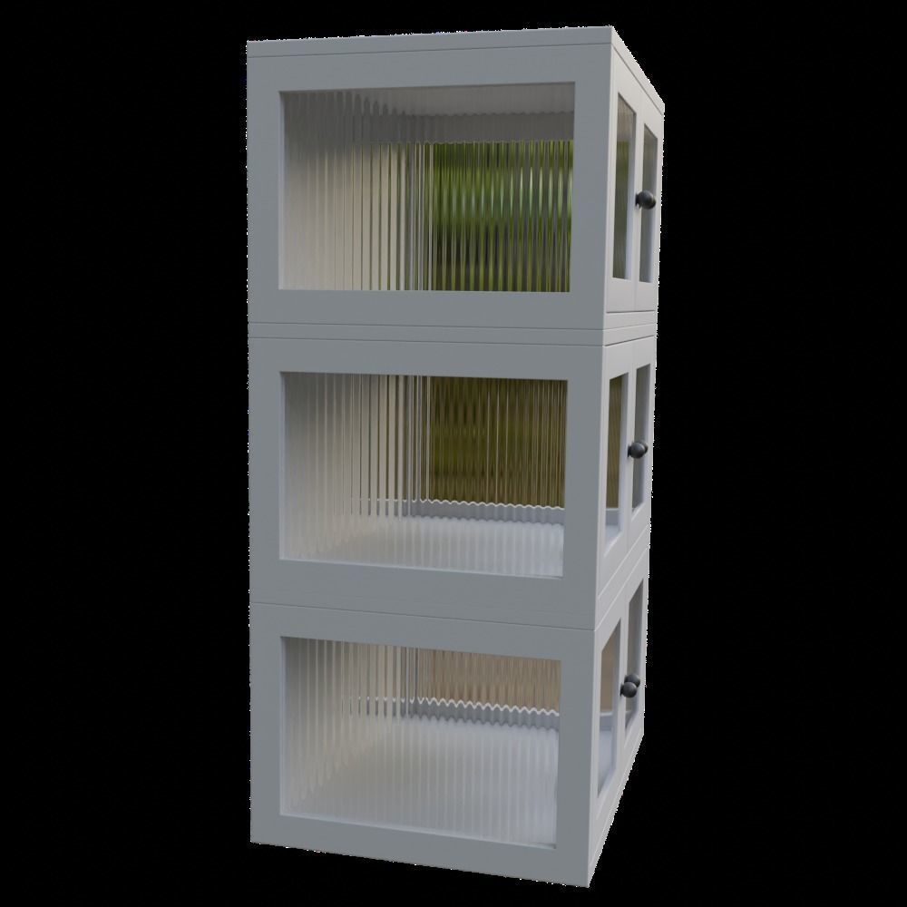 Shoe cabinet-Glass lockers 3D model | CGTrader