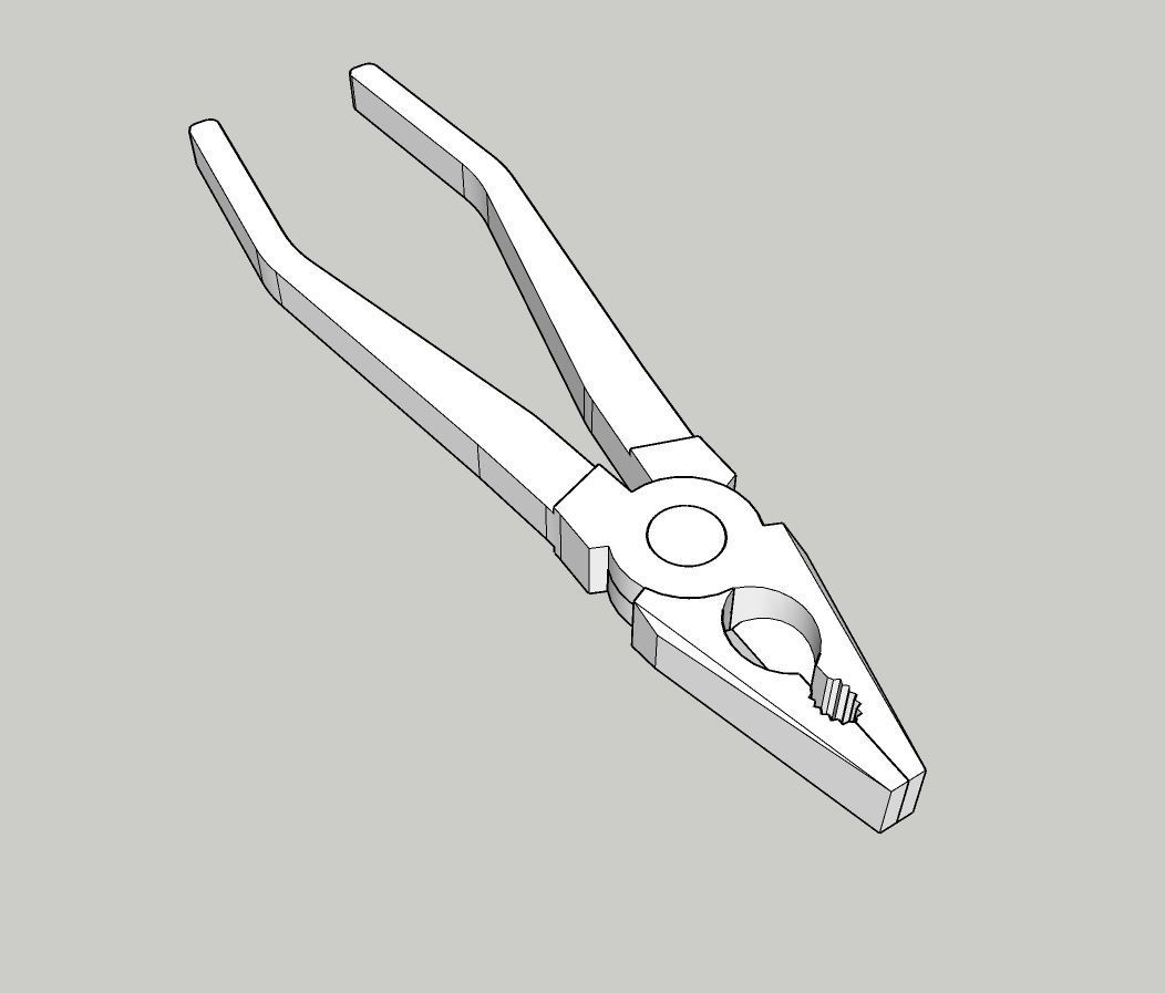 Combination pliers 3D model | CGTrader