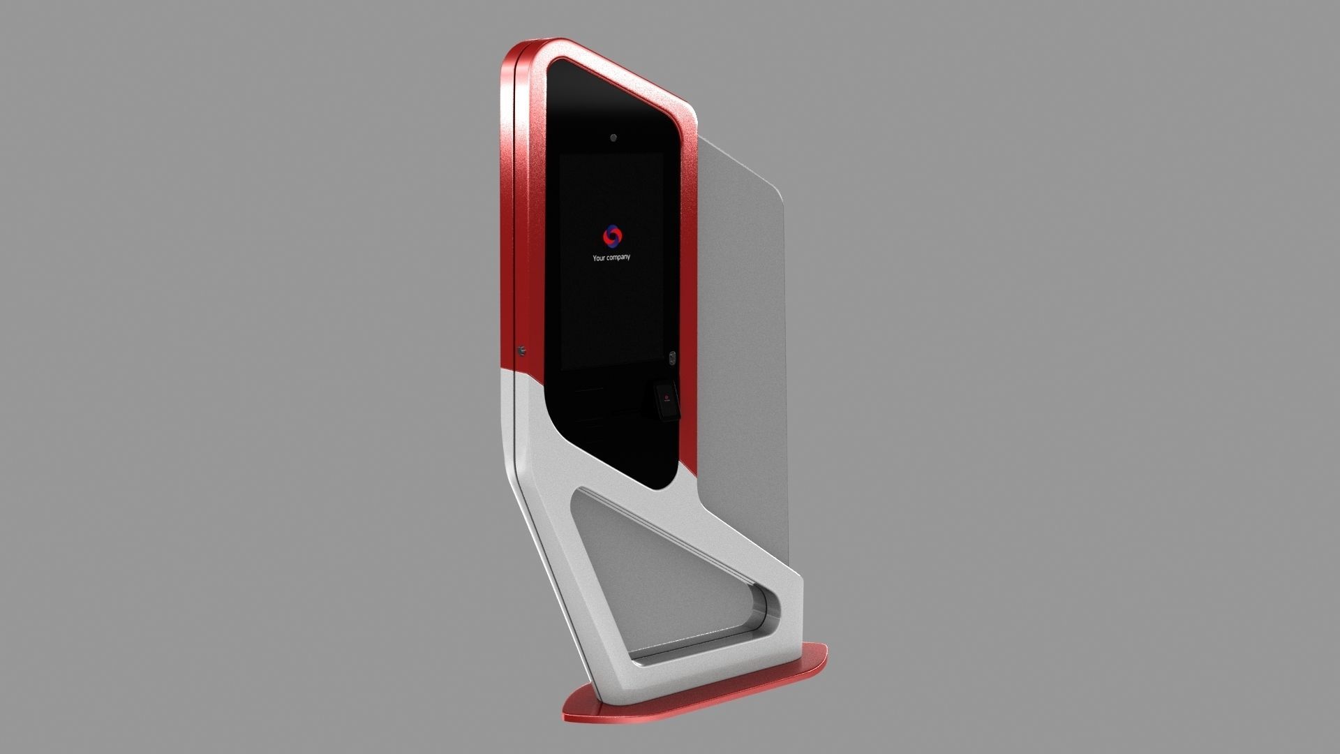 Kiosk futuristic phone stand 3D model | CGTrader