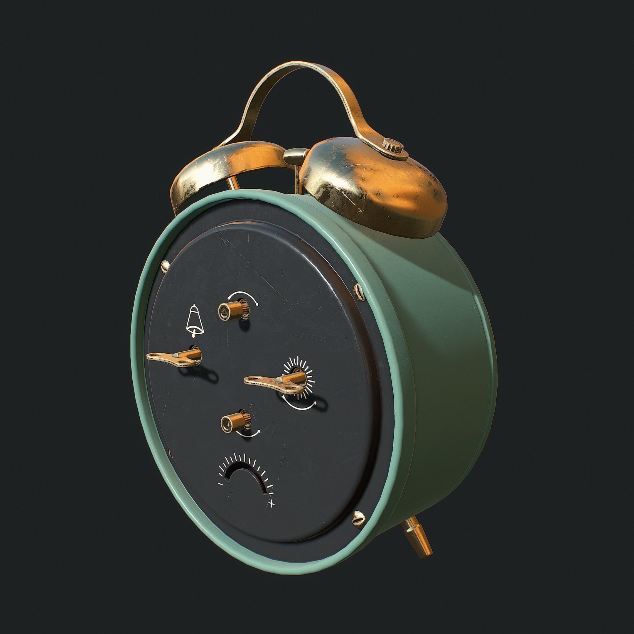 3D model Alarm Clock Low-poly 3D model VR / AR / low-poly | CGTrader