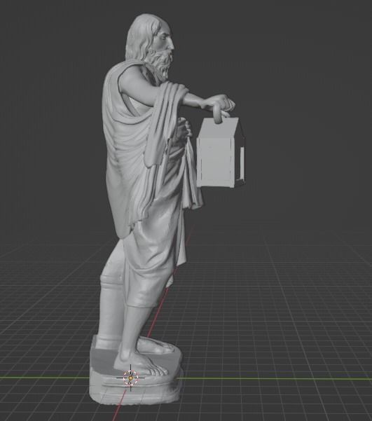 Diogenes statue 3D model 3D printable | CGTrader