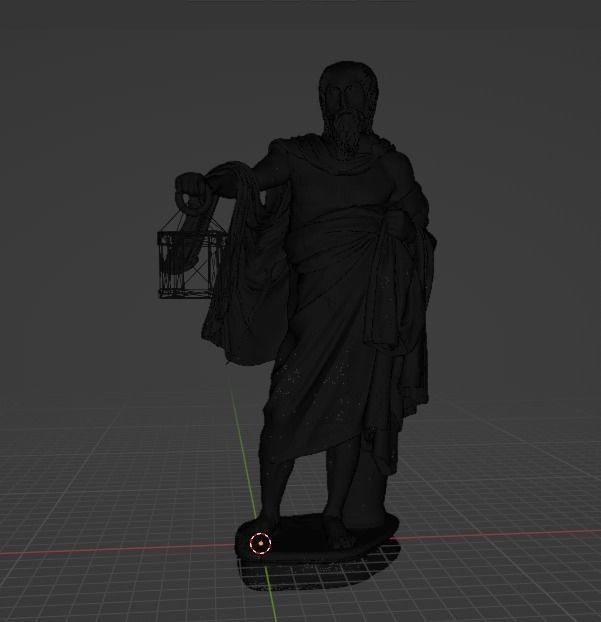 Diogenes statue 3D model 3D printable | CGTrader