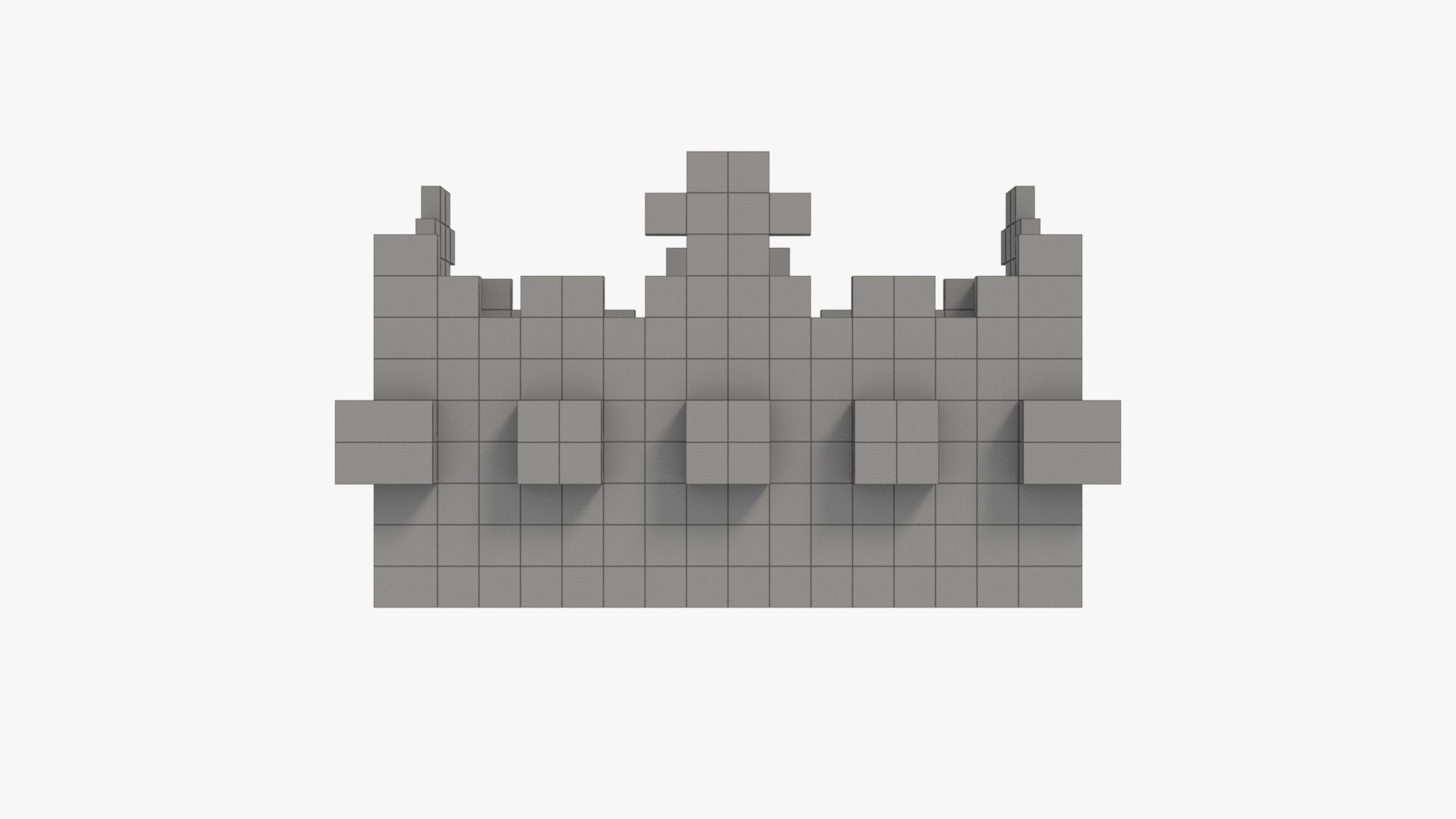 3D model Minecraft Crown VR / AR / low-poly | CGTrader