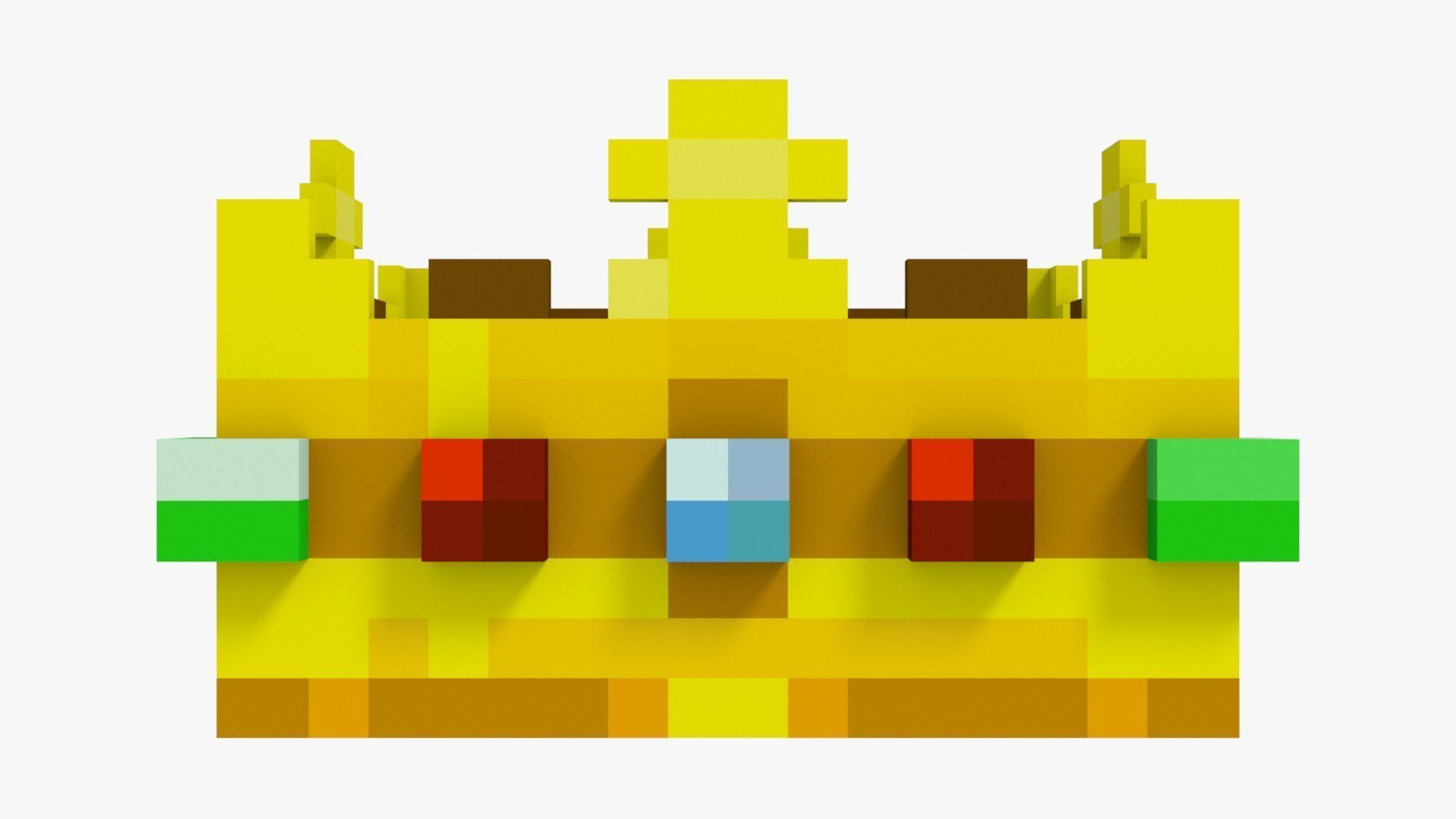 3D model Minecraft Crown VR / AR / low-poly | CGTrader