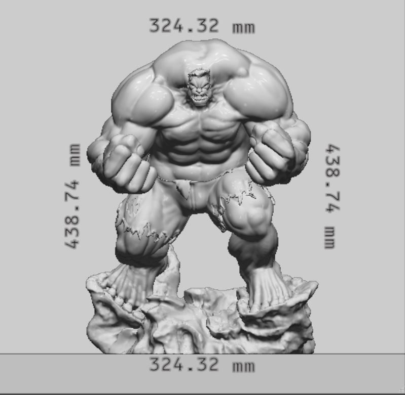 Red Hulk 3D Model Ready to Print STL 3D model 3D printable | CGTrader