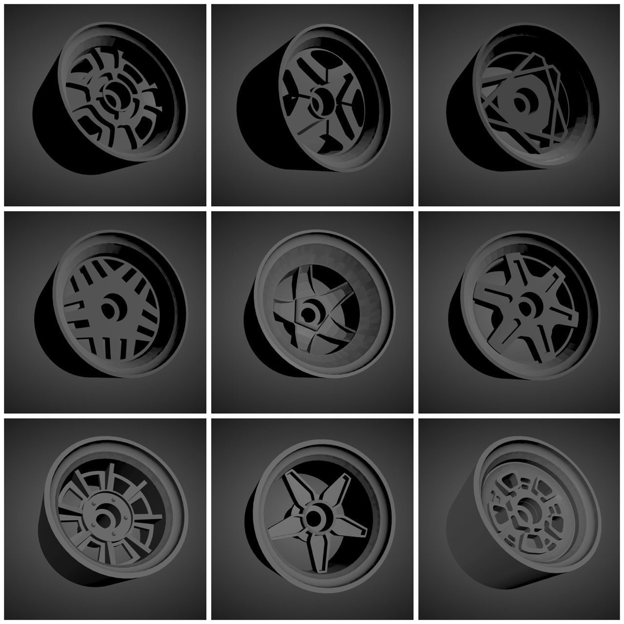 More than 385 Classic rims with Brakes and tires for Hot Wheels 3D ...