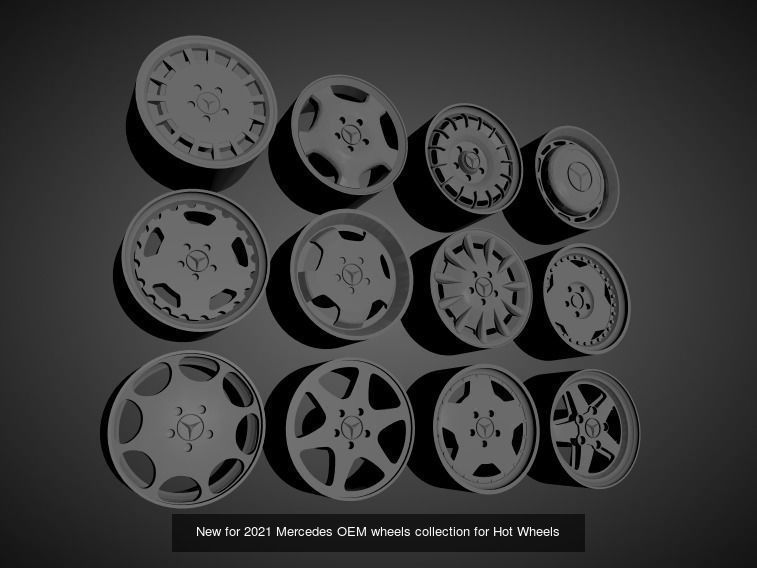 More than 385 Classic rims with Brakes and tires for Hot Wheels 3D ...