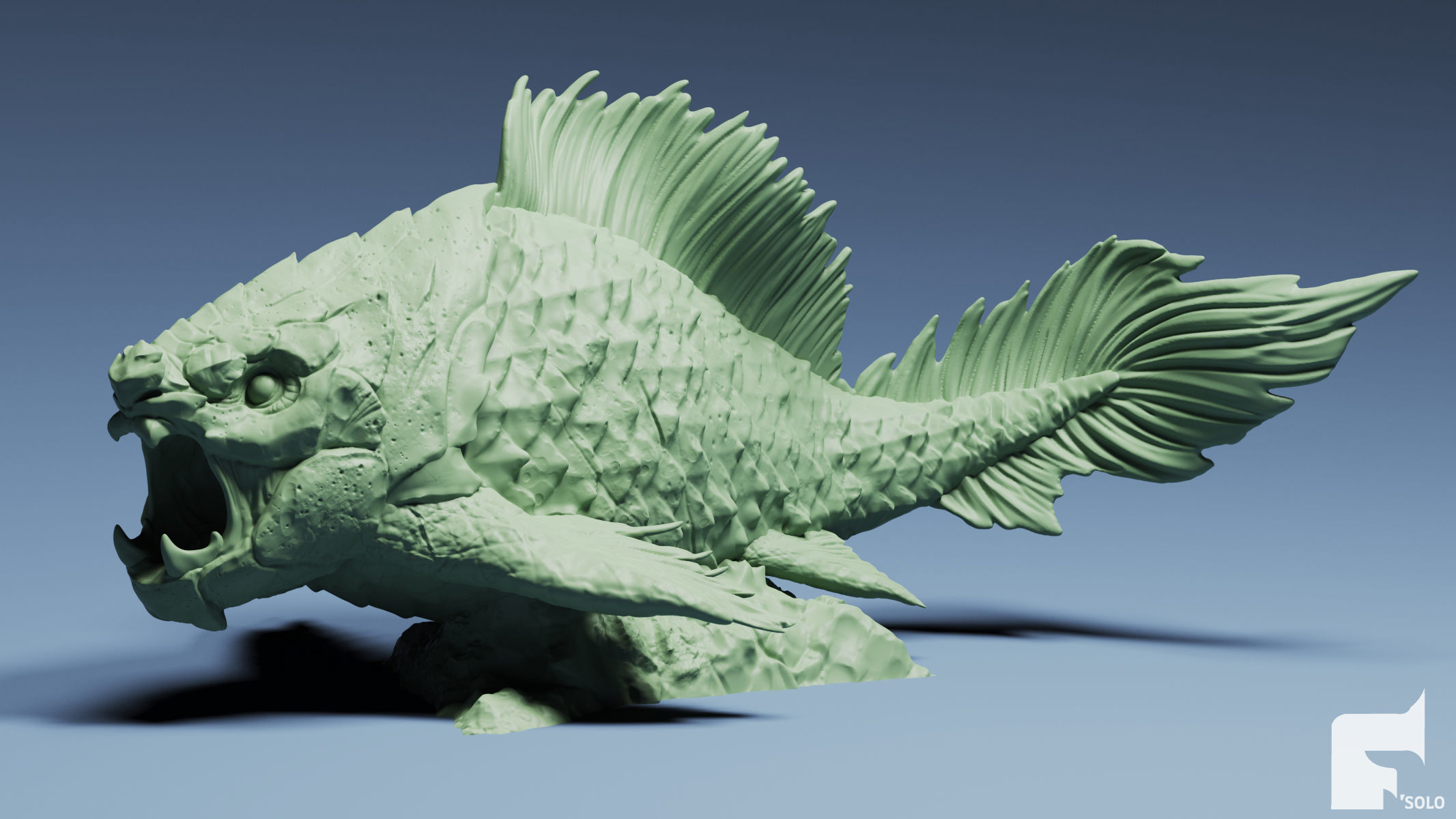 Dunkleosteus Monster 3D model 3D printable | CGTrader