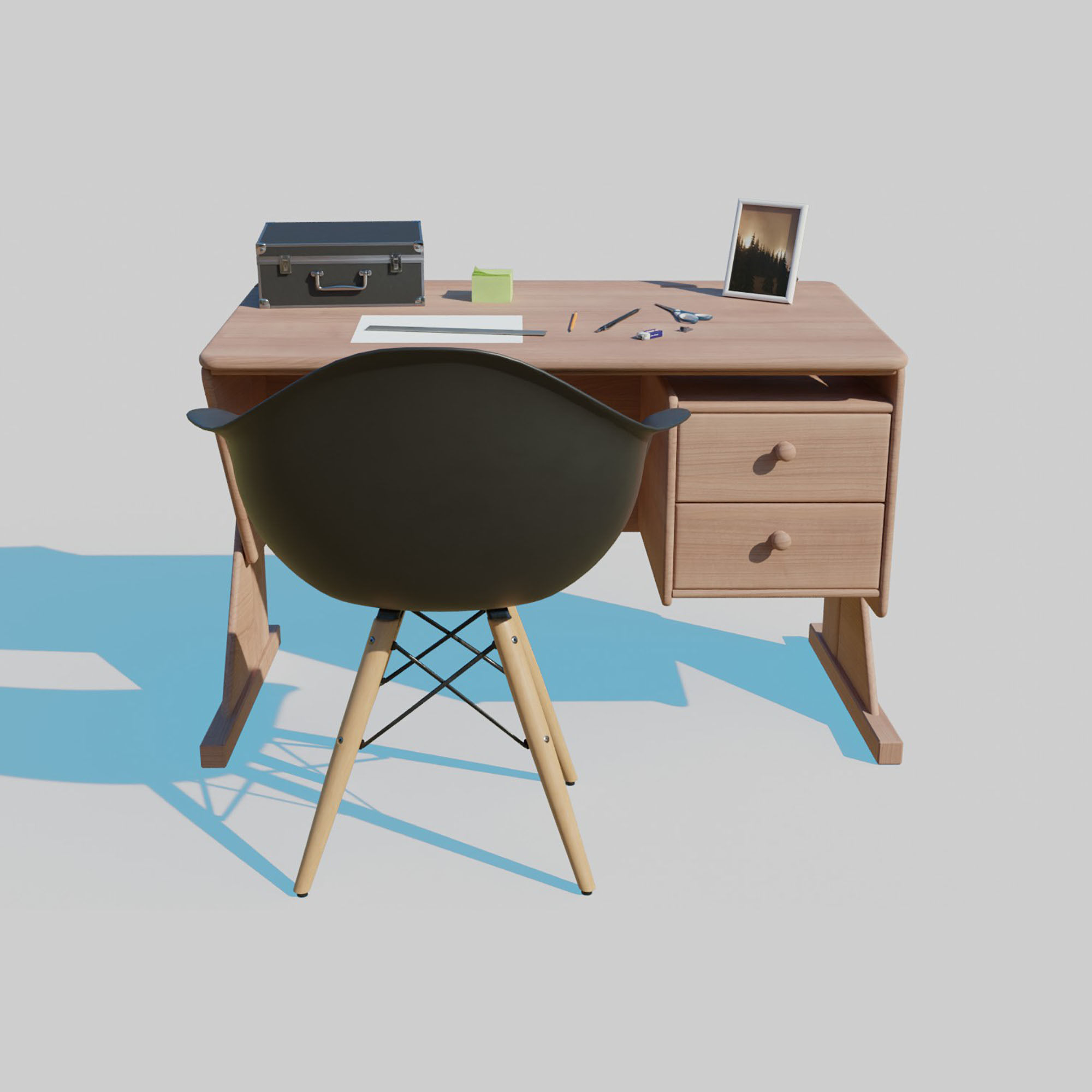 Drawing Workplace 3D model | CGTrader