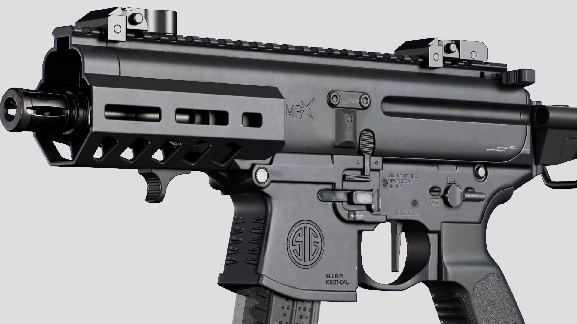 3D model Sig MPX VR / AR / low-poly | CGTrader