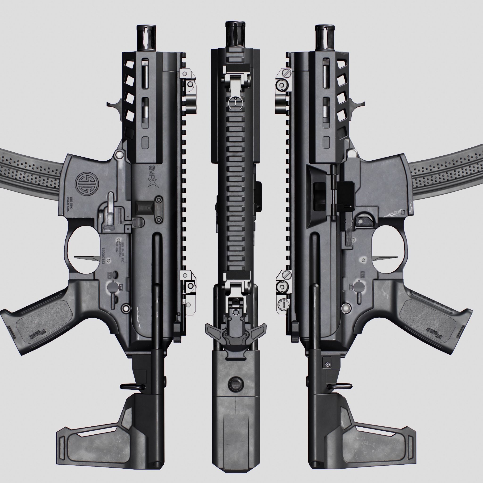 3D model Sig MPX VR / AR / low-poly | CGTrader