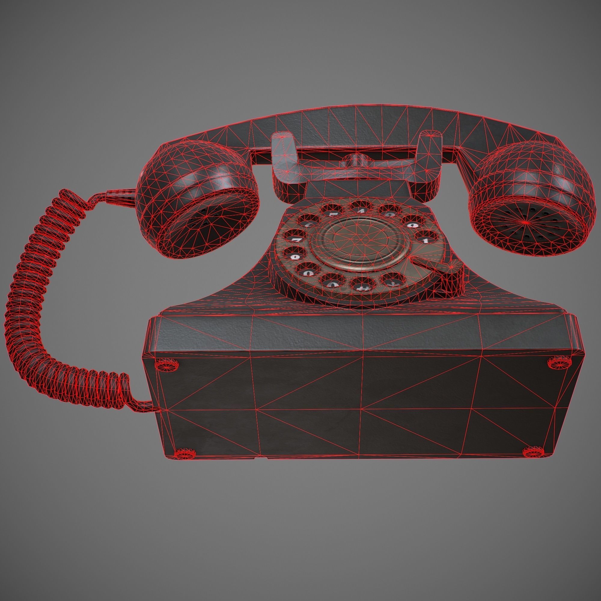 Telephone Vintage free VR / AR / low-poly 3D model | CGTrader