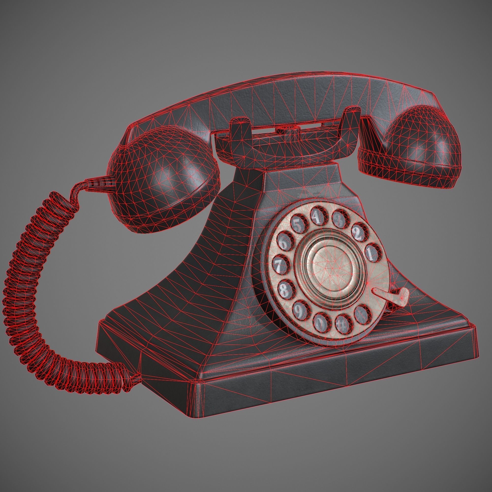 Telephone Vintage free VR / AR / low-poly 3D model | CGTrader