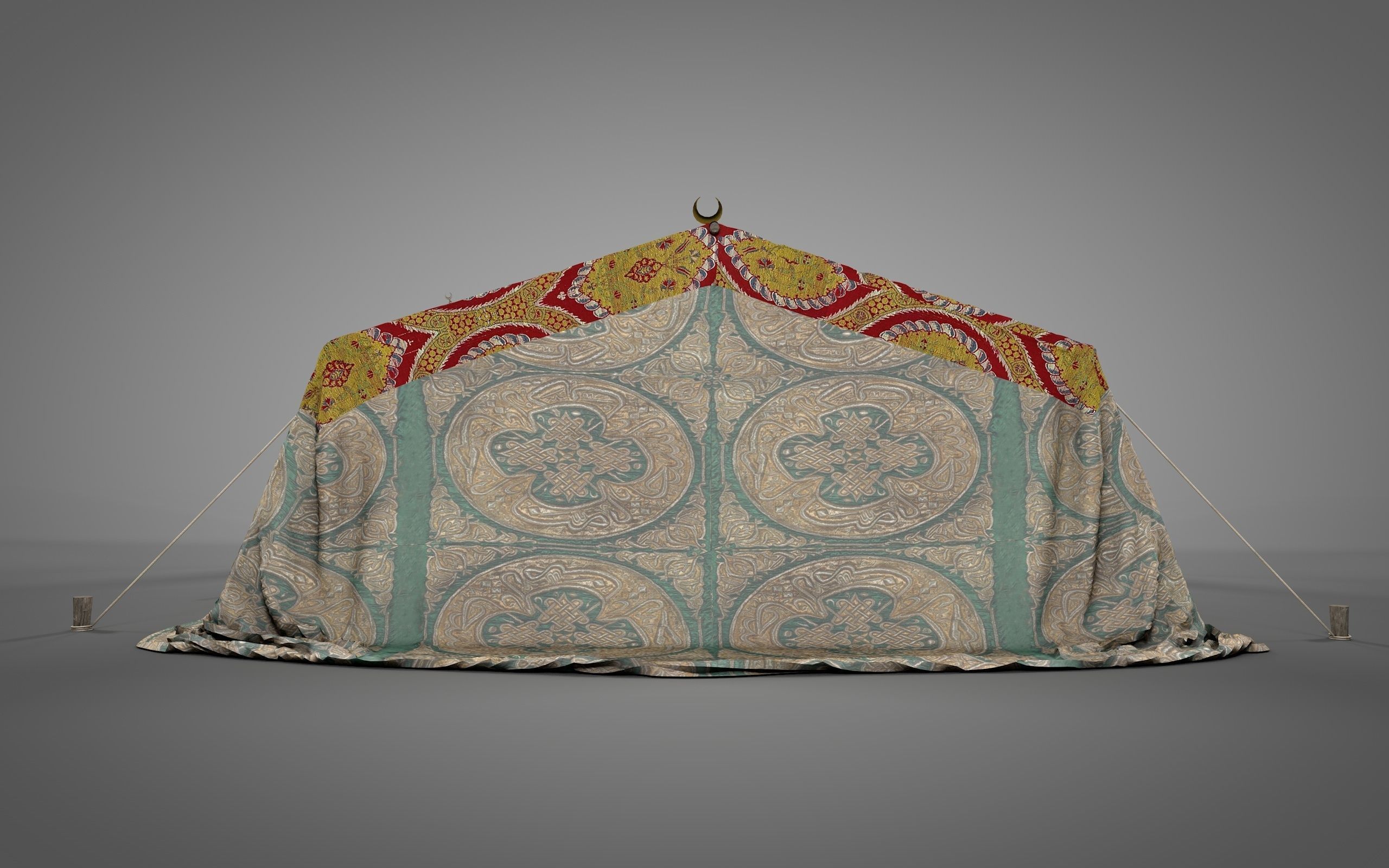 Medieval ottoman sultan war tent 3D model | CGTrader