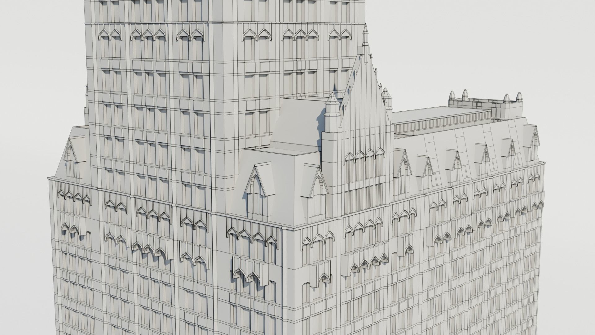 3D model NYC The Woolworth Building VR / AR / low-poly | CGTrader