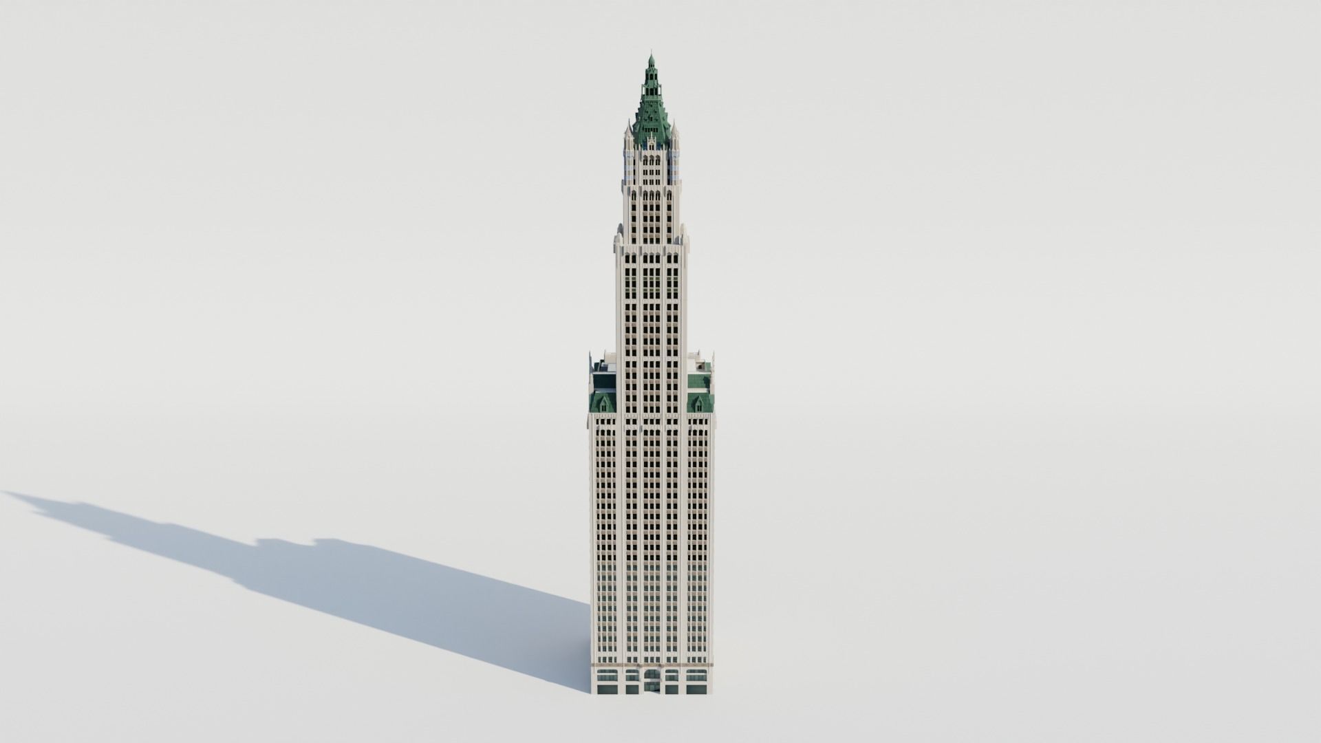 3D model NYC The Woolworth Building VR / AR / low-poly | CGTrader